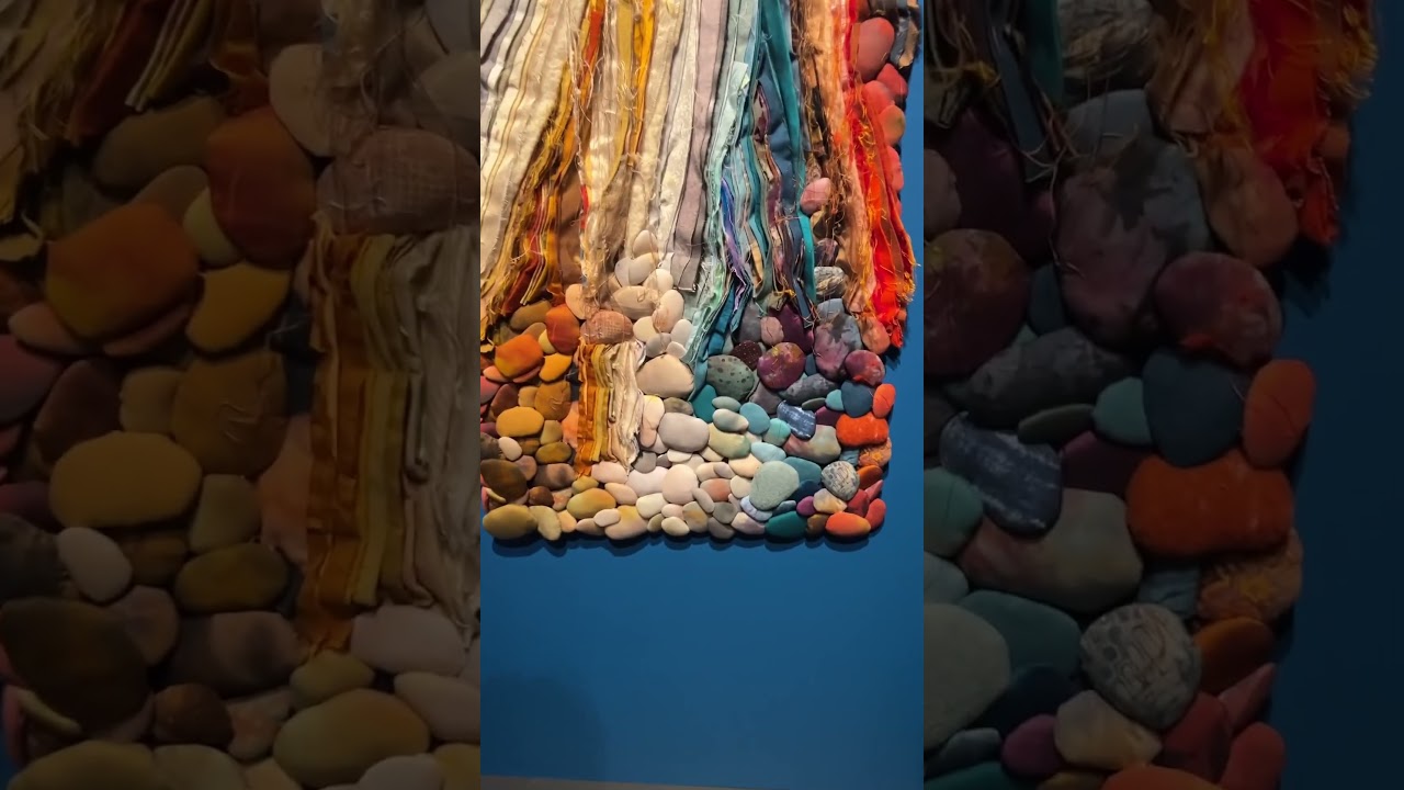 3-D Rocks Art Quilt Strips #quilter #artquilt