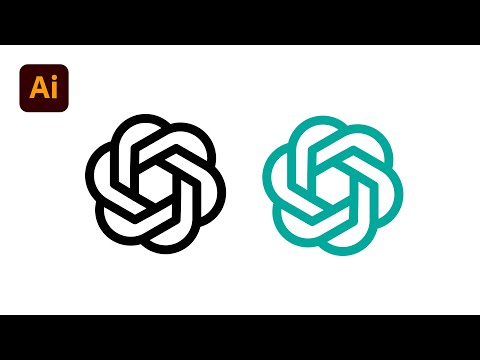 How to design ChatGPT logo | Adobe illustrator Tutorial 2024