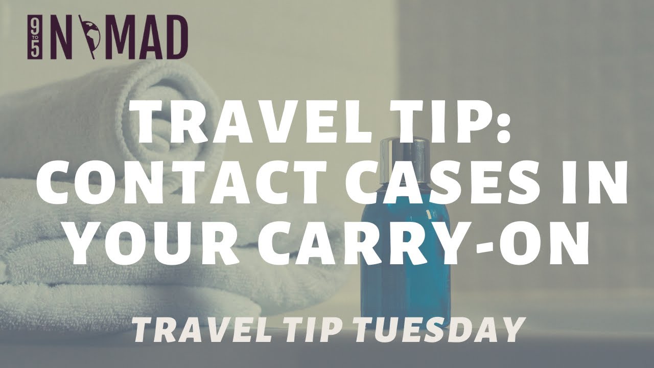 Travel Tip Tuesday: Use Contact Cases!