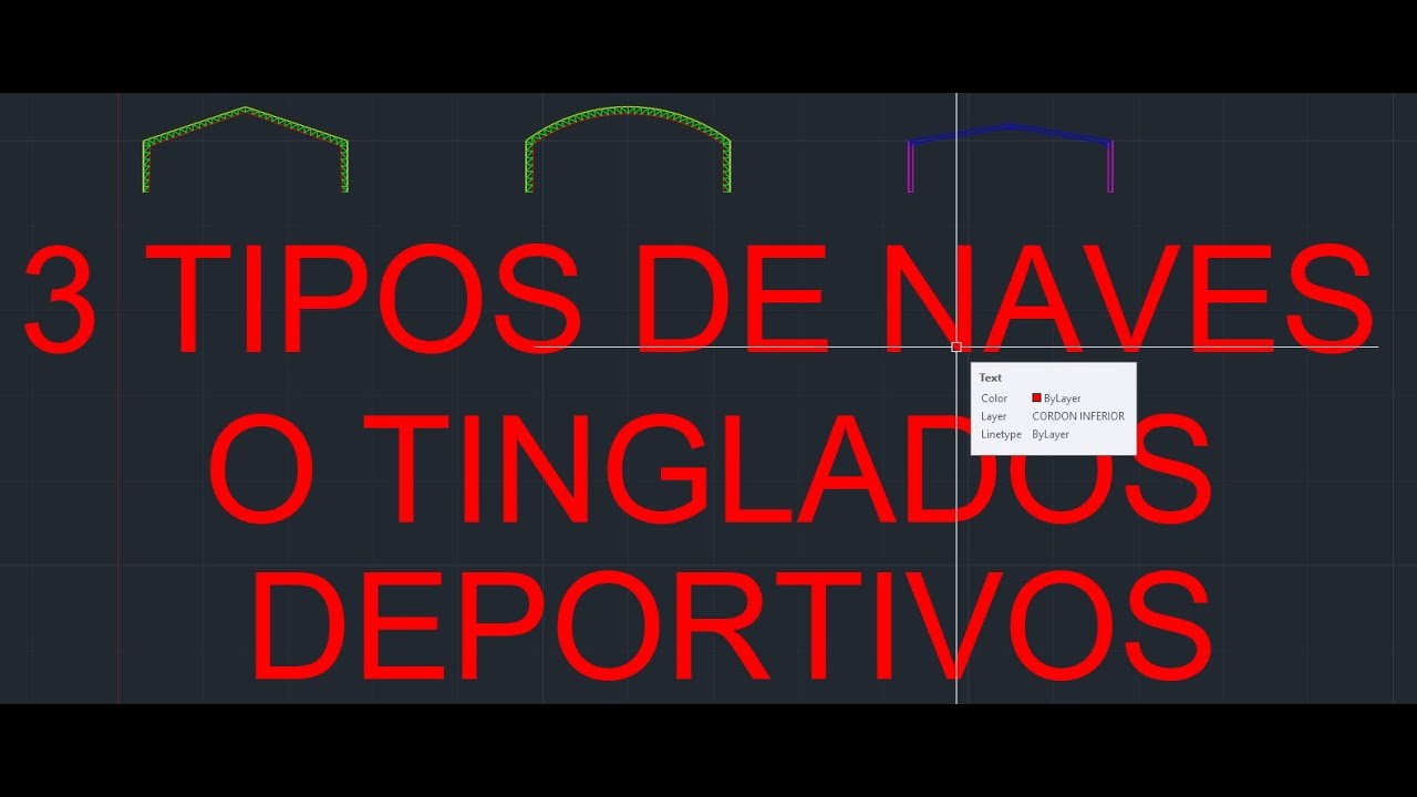 AUTOCAD ADVANCE STEEL TRES TIPOS DE NAVES DEPORTIVAS INDUSTRIALES PARTE 1