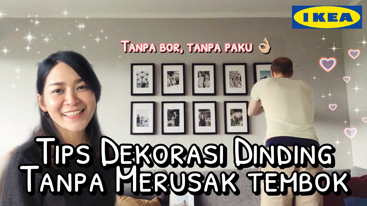 DEKORASI DINDING TANPA PAKU DAN BOR 👌🏼😉🤩