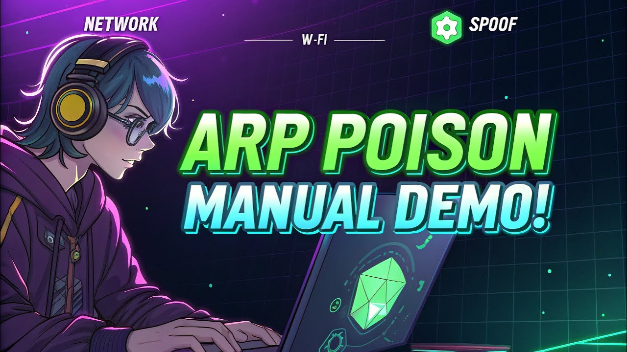 How to Perform ARP Poisoning Manually | Full Demo