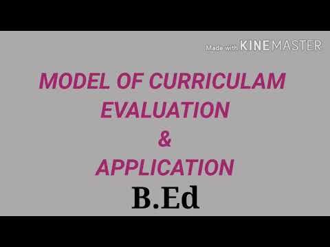 #MODEL OF CURRICULUM EVALUATION