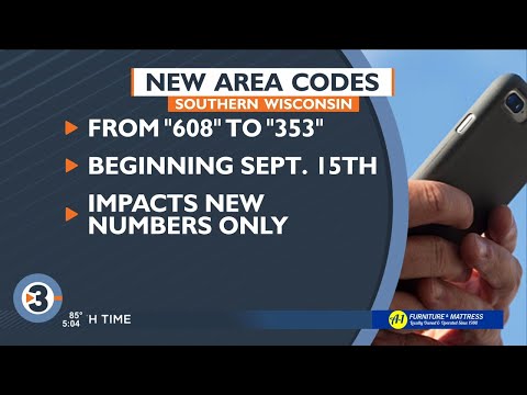 Some phone customers in Wisconsin will be assigned new 353 area code in mid-September