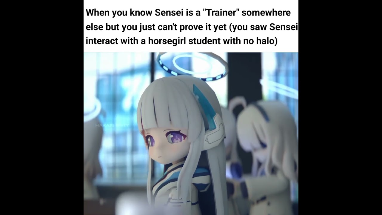 Noa knows something about Sensei but can't prove it yet #BlueArchive #ブルアカ #Umamusume #ウマ娘