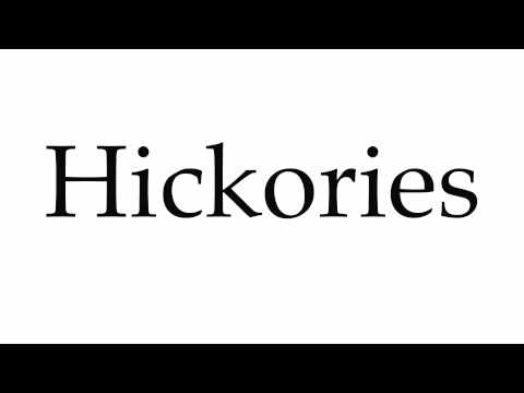 How to Pronounce Hickories