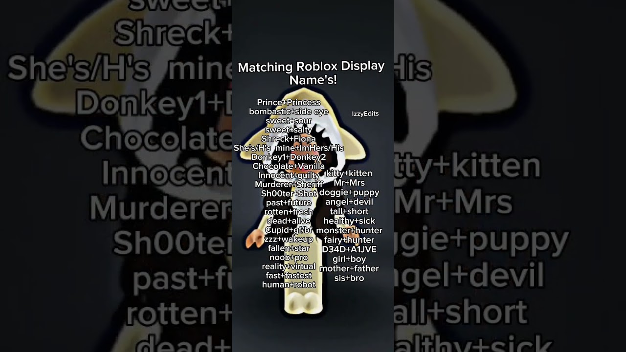 Matching Roblox Display Names!