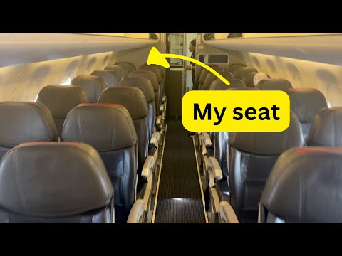 Flying the WORST SEAT on American Airlines Embraer E175
