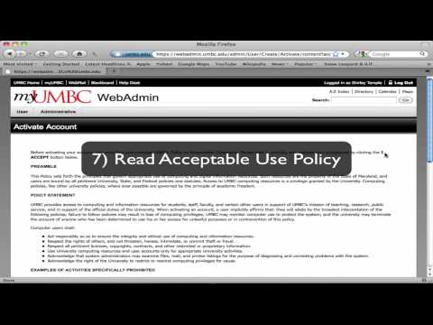 myUMBC: How to upgrade a portal to a full myUMBC account