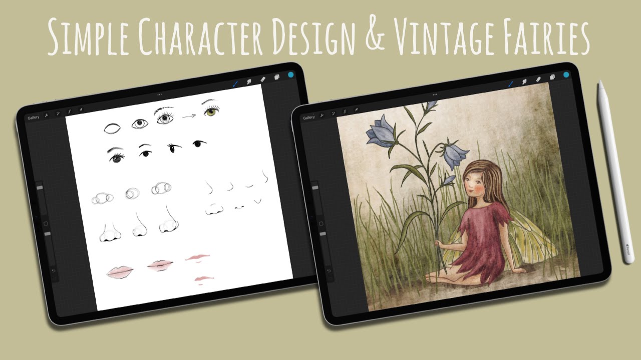 CLASS INTRO: Simple Character Design & Vintage Fairies!