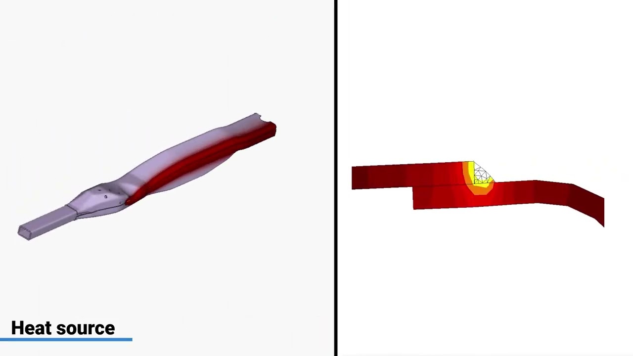 Truck frame - Side Rail welding simulation