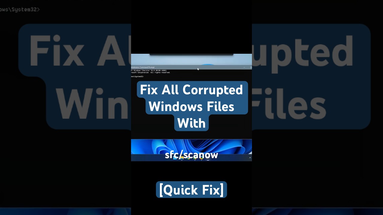 Fix Corrupted System Files in Windows 10/11 [Quick & Safe] #windows