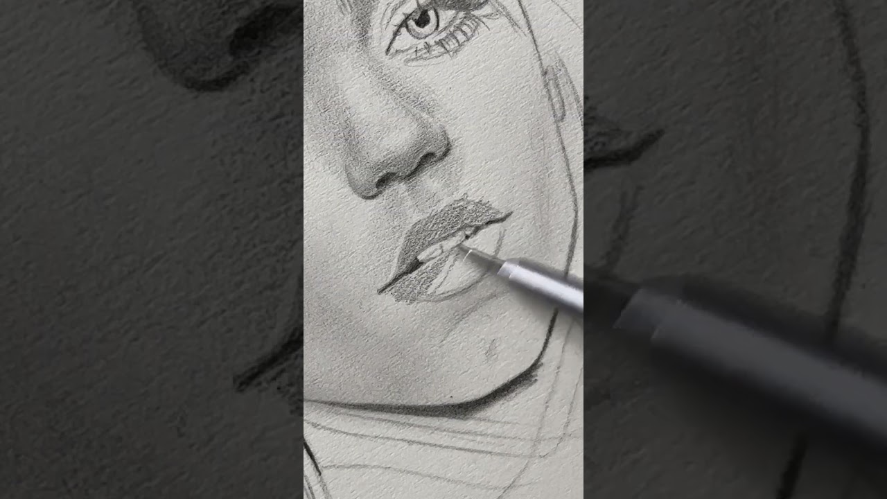 Drawing Jenna Ortega✨✍🏻| #shorts #art #jennaortega #drawing