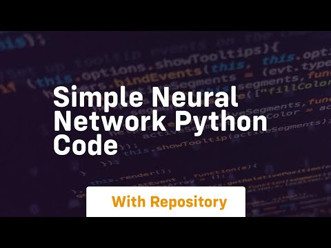 simple neural network python code