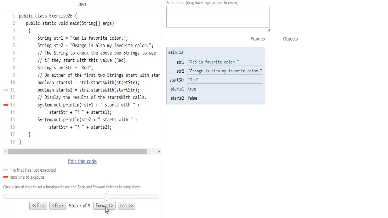 w3resource.com: Java String Exercise-26