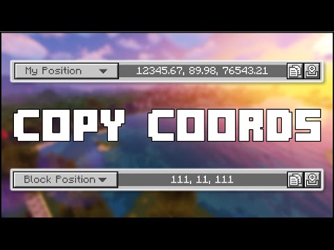 Minecraft Bedrock - How To Copy Coordinates & Paste To Chat! (Windows/Xbox/PS5/Switch/Mobile)