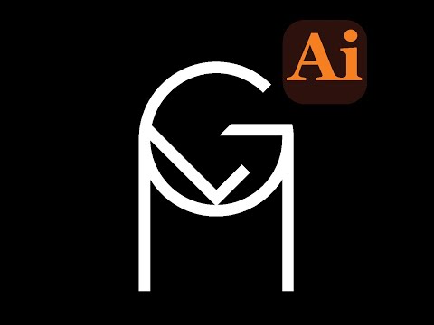 (GM) professional letter logo design #illustrator #artwork #shorts #speedart #art