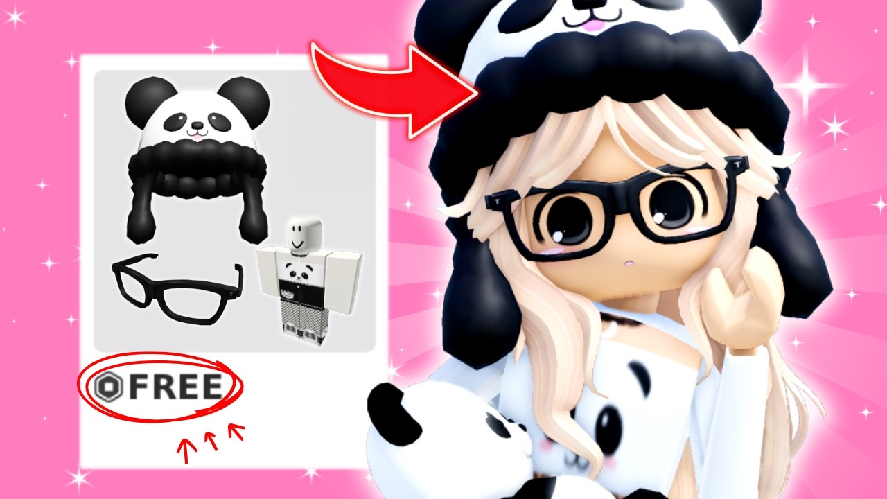 Roblox Panda Outfit for 0 Robux! + Free Panda UGC Item 🐼🖤