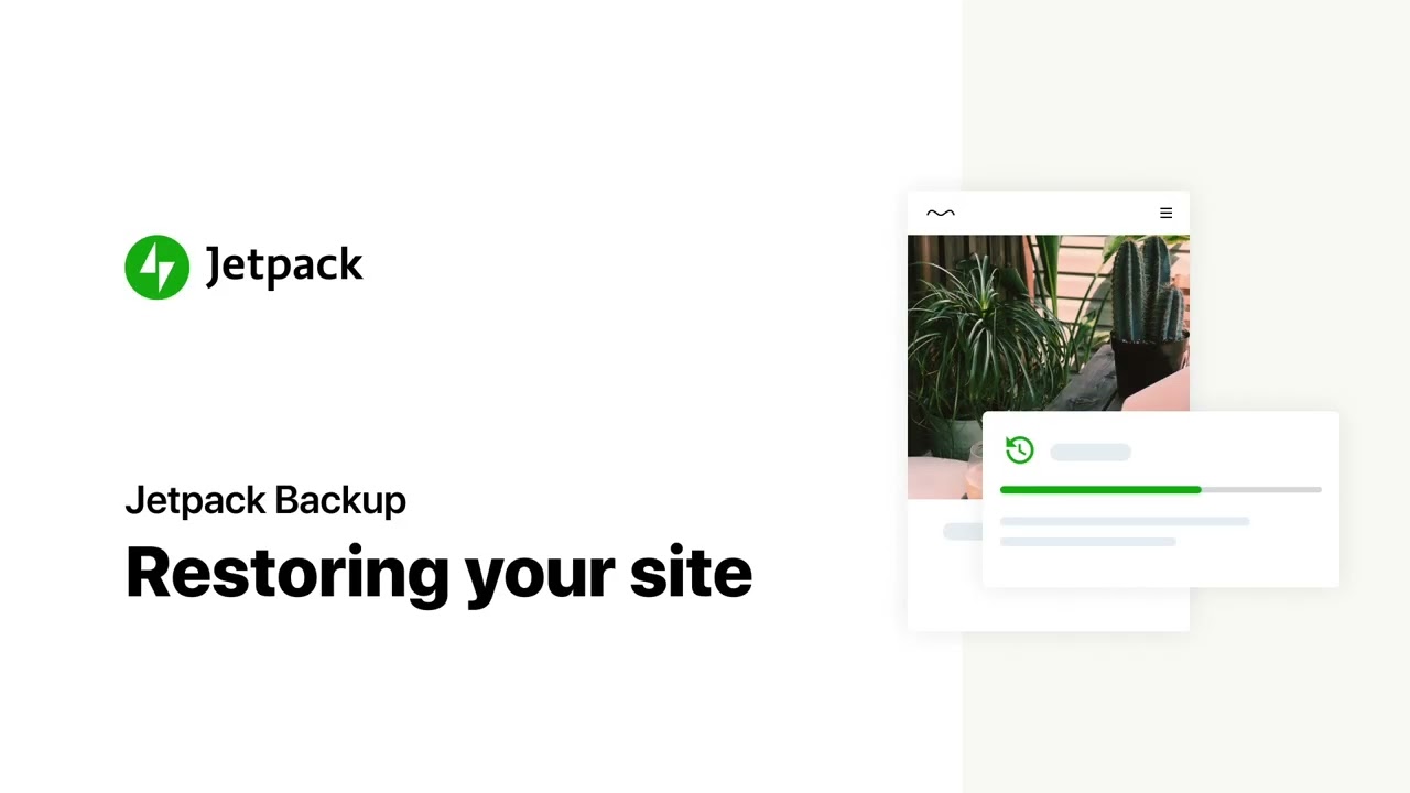 Getting Started with Jetpack Backup