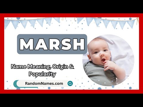Marsh - Baby Boy Name Meaning, Origin & Popularity - RandomNames.com