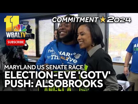 Alsobrooks works GOTV events on eve of election