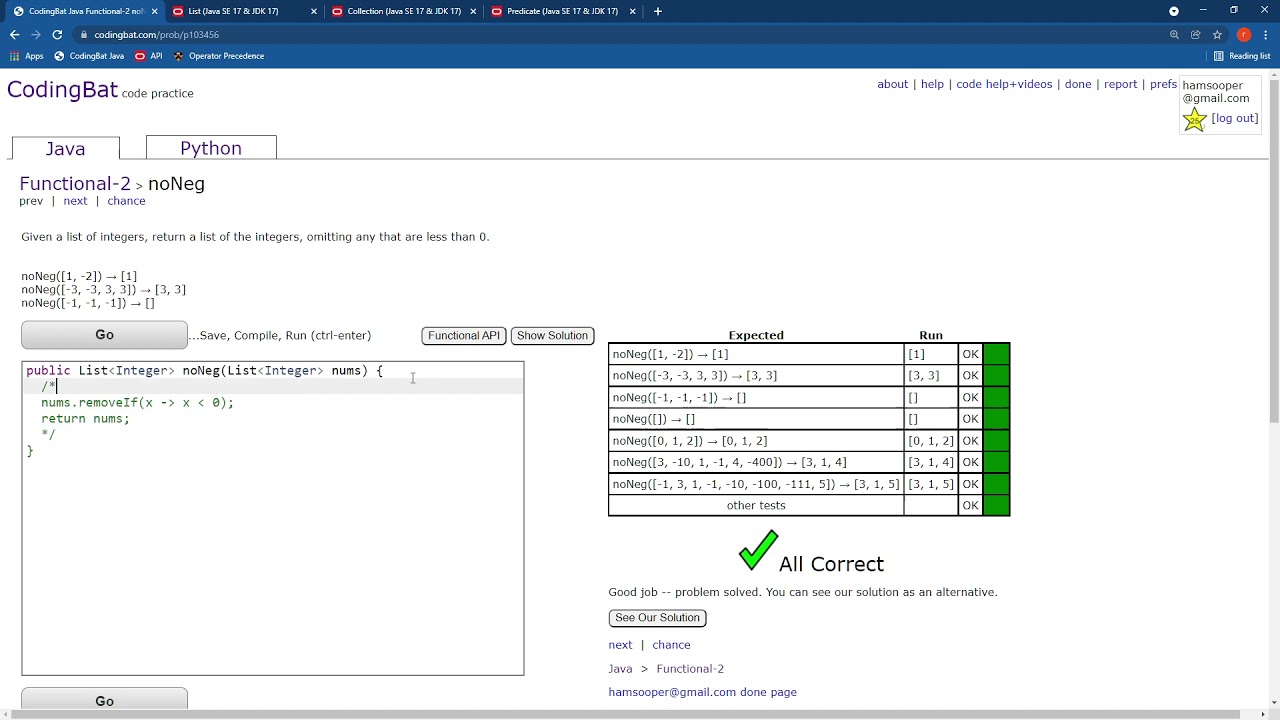 CodingBat Walkthrough: Functional-2