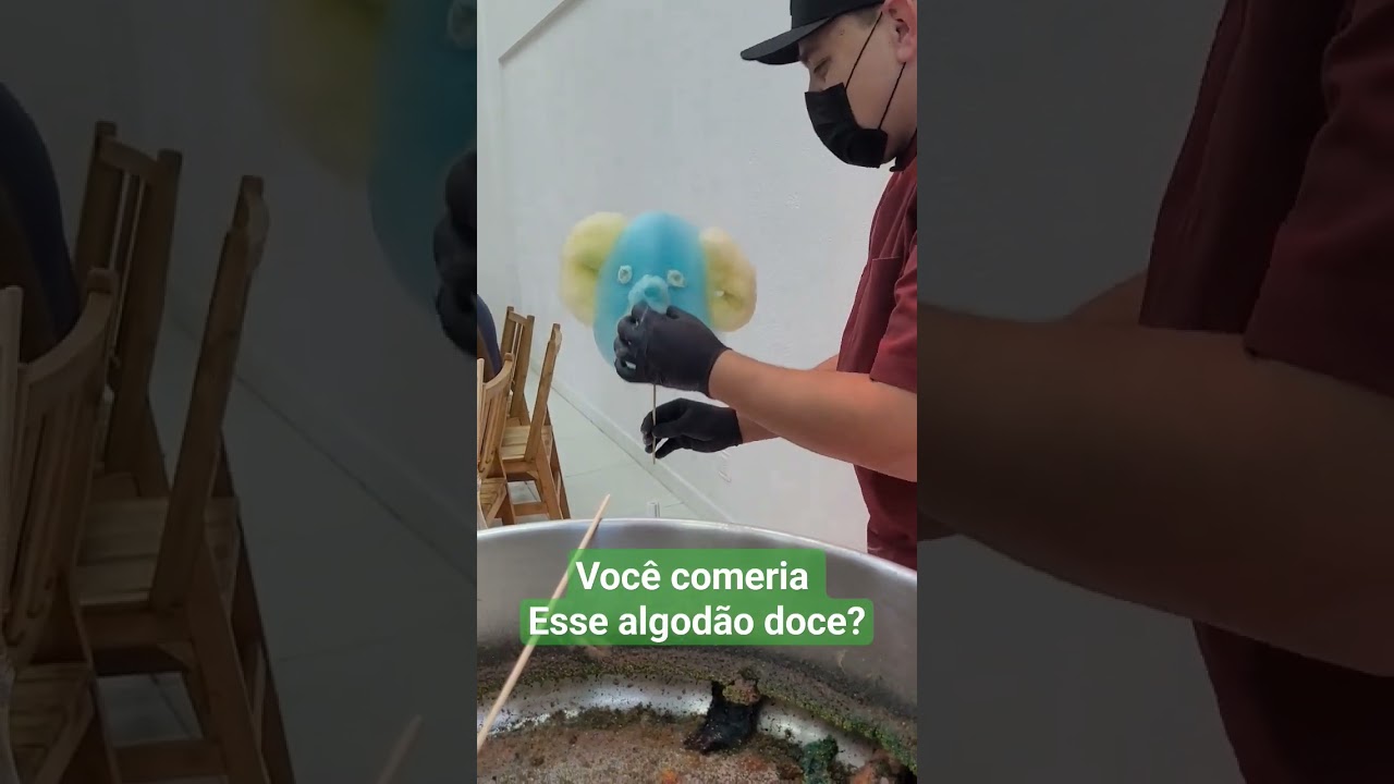 Algodão doce artístico brasileiro. #algodaodoce #cottoncandy #festainfantil