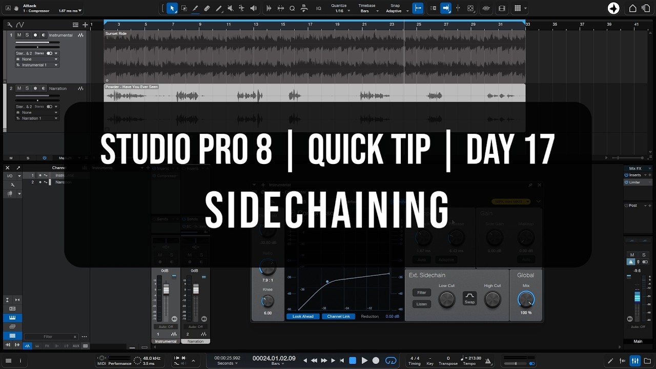 Studio Pro 8 | Quick Tip Day 17 | Sidechaining