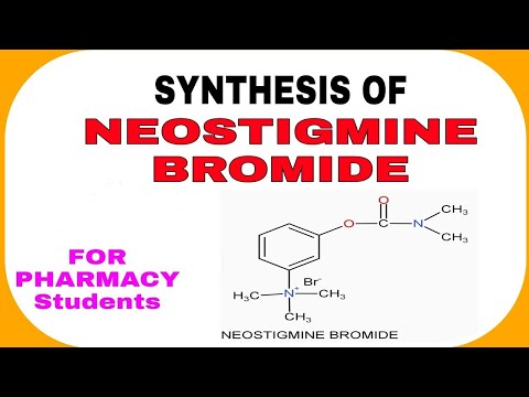 SYNTHESIS OF NEOSTIGMINE BROMIDE||CHOLINESTERASE INHIBITOR|MEDICINAL CHEMISTRY-I||CHOLNERGIC DRUGS