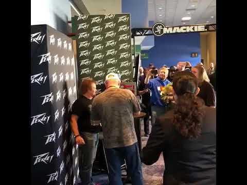 Namm 2018 Meeting Micheal Anthony while on FaceTime with my wife