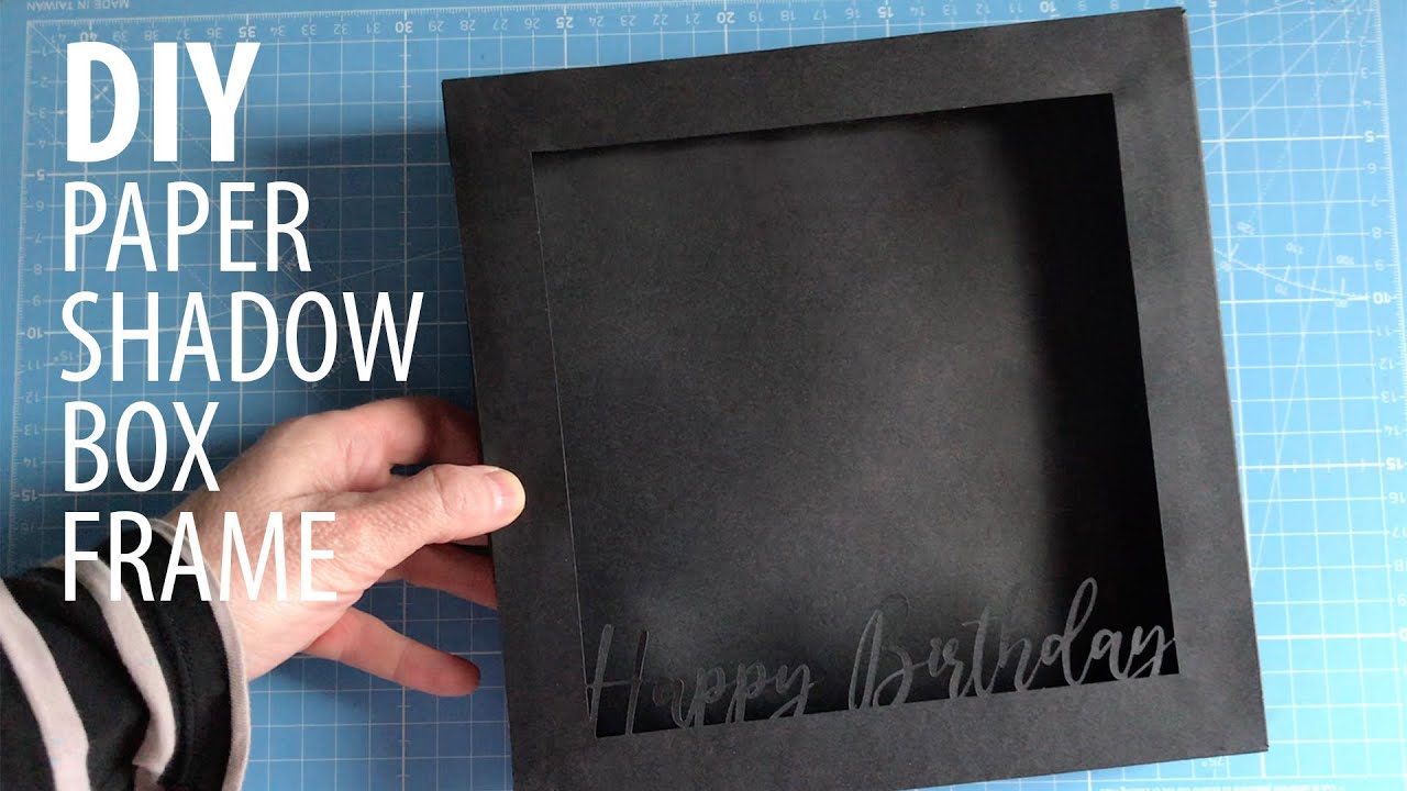 3D Paper Shadow Box Frame Assembly Tutorial