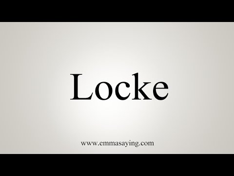 How To Say Locke
