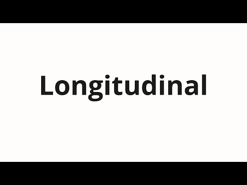 How to pronounce Longitudinal