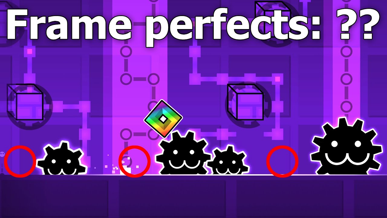 Quanteuse processing with Frame Perfects counter — Geometry Dash