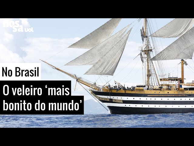 Navio italiano chamado de 'o mais bonito do mundo' passará pelo Brasil