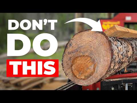 STOP Cutting Logs Like This (3 Mistakes Ruining Your Lumber)