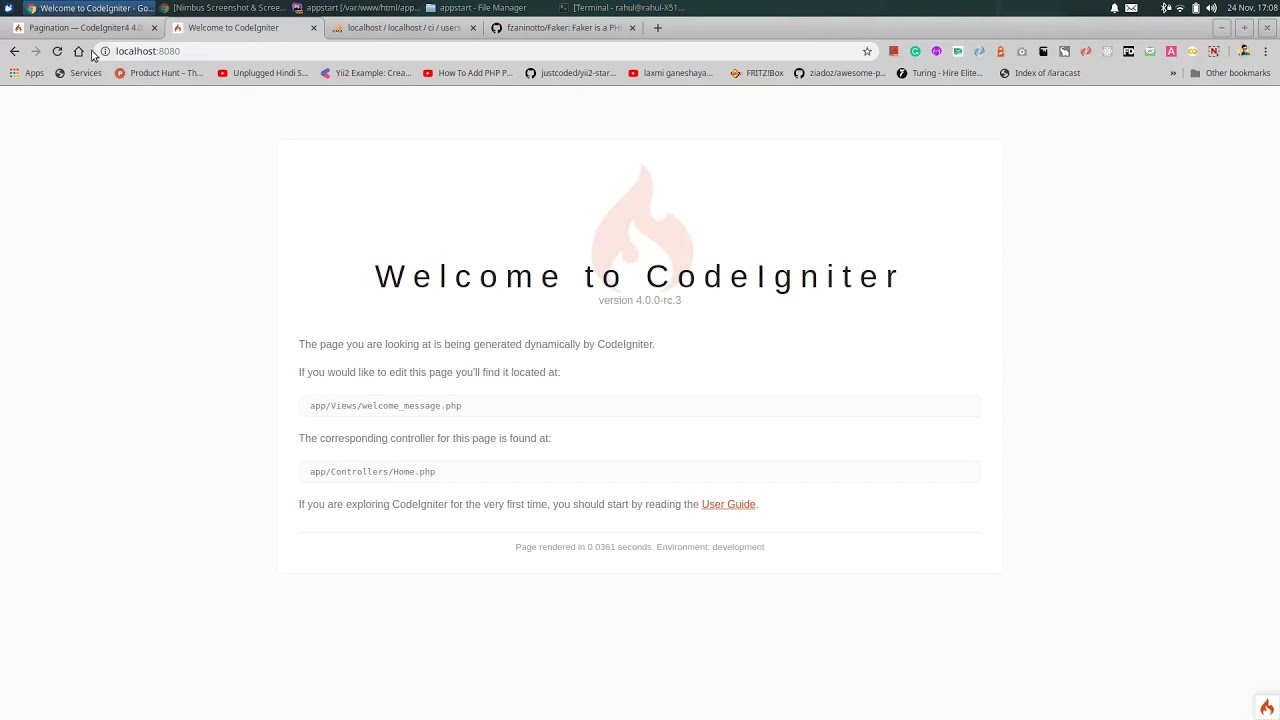 Codeigniter 4 Tutorial 2019 (PHP)  - Library