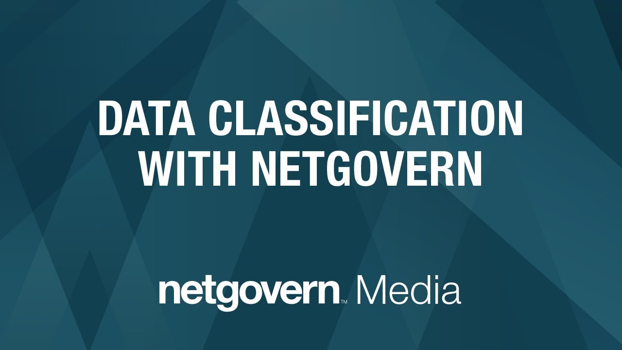 Data Classification with NetGovern
