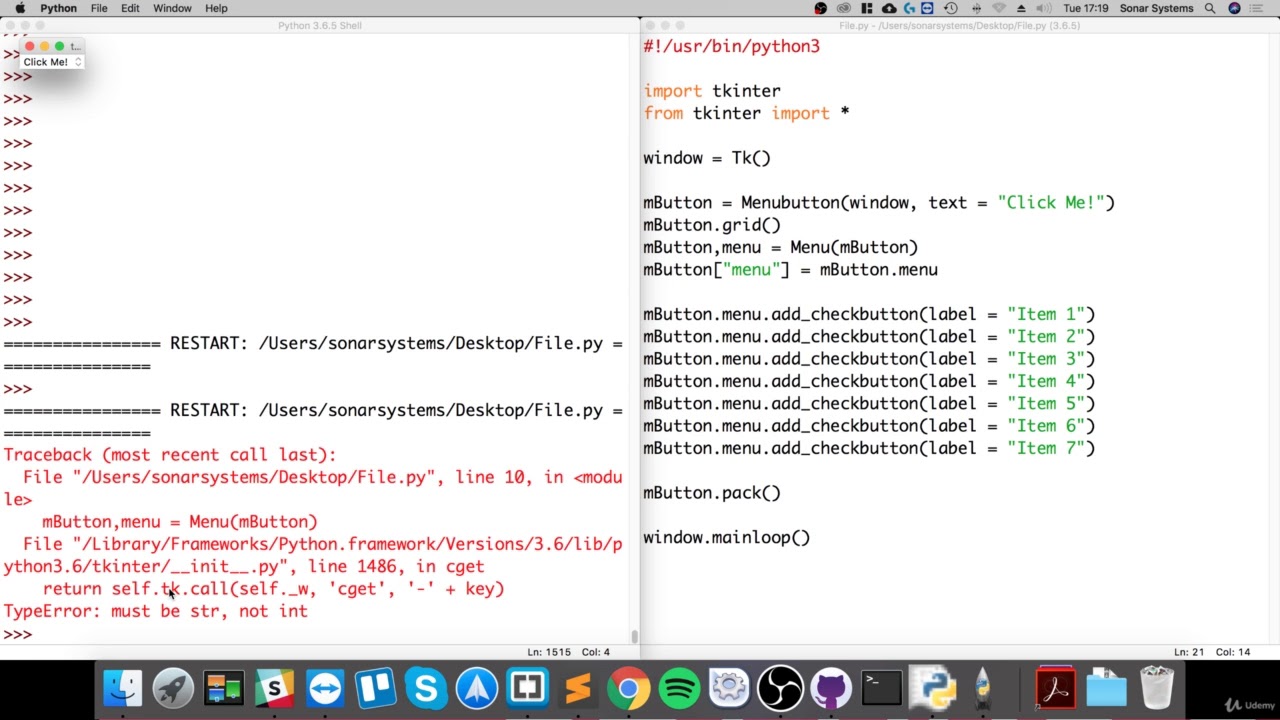 73- Easy Python Programming Menu button