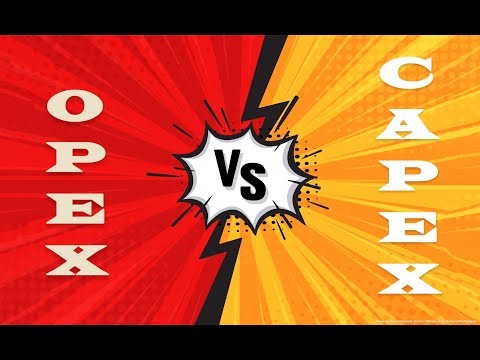 The difference between Capex and Opex