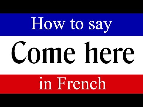 How To Say "Come Here" in French | Learn French Fast with Easy French Lessons