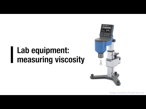 Lab equipment measuring viscosity