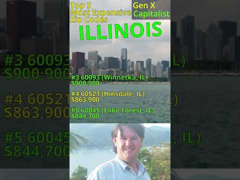Top 5 Most Expensive ILLINOIS Home areas by zip code.