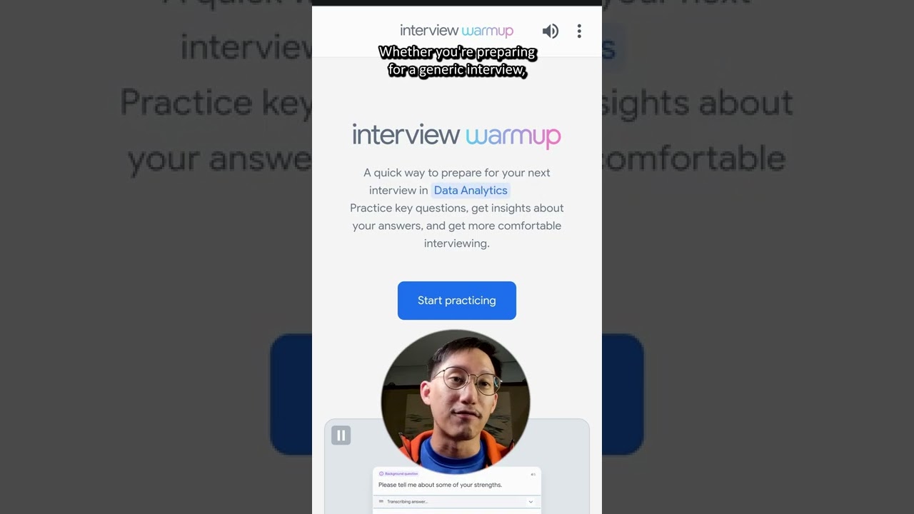 Google Interview Warmup - Free AI-Powered Interview Preparation Tool