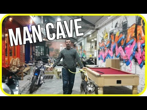 The ultimate motorcycle mancave