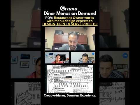 Restaurant Owner works with menu design experts to design, print & serve profits! #menudesign