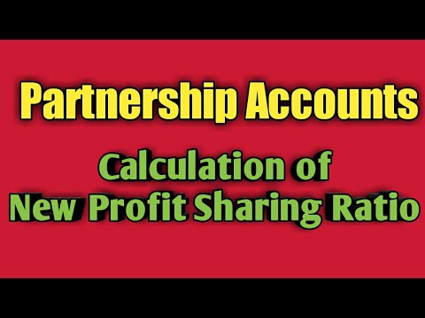 Calculation of New Profit Sharing Ratio NPSR for CBSE, ICSE, ISC, B.com, CA, CS & CMA