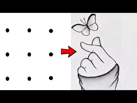 Korean Tumblr Heart Drawing | BTS Drawing Easy | BTS Army Drawing