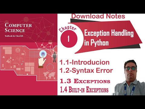 Python chapter 01 exception handling in python class 12 classxii ...