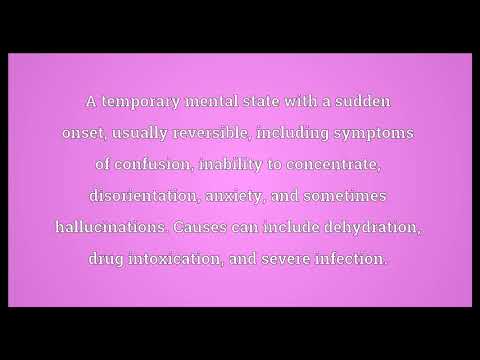 Delirium Meaning